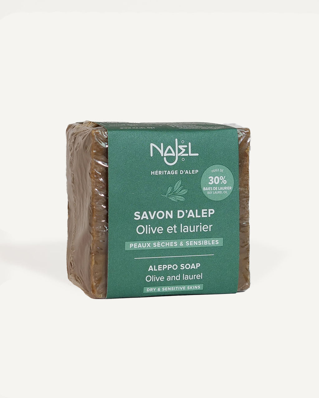 Traditional Aleppo soap 30% laurel - Dry and sensitive skin